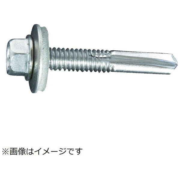 ■硬いステンレス材に下穴なしで打ち込める画期的なドリルねじです。■六角頭によりトルク伝達力が大きく、カムアウトしにくいので作業性に優れています。■準防水用の厚ステンレス板工事・厚鋼板外壁取付に。■最大適用板厚(mm)：12.0■ワッシャー径...