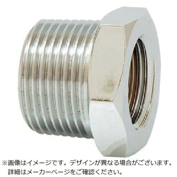 ■メッキ　配管パーツです。【用途】・配管パーツ【仕様】・呼び径（mm）： 25×13・ねじサイズ： R1×R1/2・L（mm）： 28・D1： R1・D2： Rc1/2【材質／仕上】・青銅（CAC406）