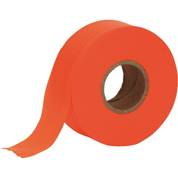 ■カラフルで目立つ標識用ビニールテープです。【用途】・測量・土木・植林の目印用。・植木、樹木調査などの領域表示の目印に。【仕様】・色： 蛍光オレンジ・幅（mm）： 30・長さ（m）： 50・厚さ（mm）： 0.08・カラー： 5色展開（15...