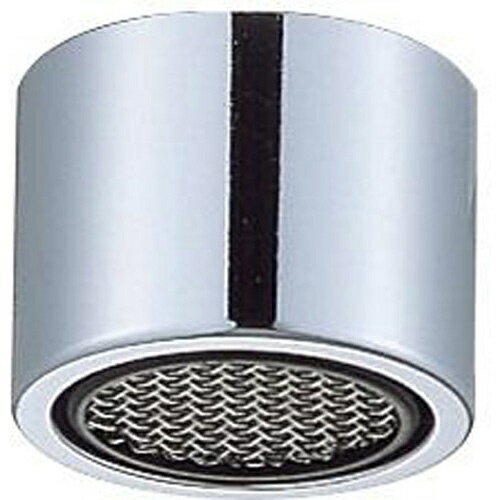 ■整流器から比べて約40％節水できます。■吐水は泡沫状で、水流音を弱めて節水効果もあります。【仕様】・幅（mm）： 25・高さ（mm）： 19・ねじ径： M22×1.25・ねじサイズ： M22×1.25【材質／仕上】・黄銅