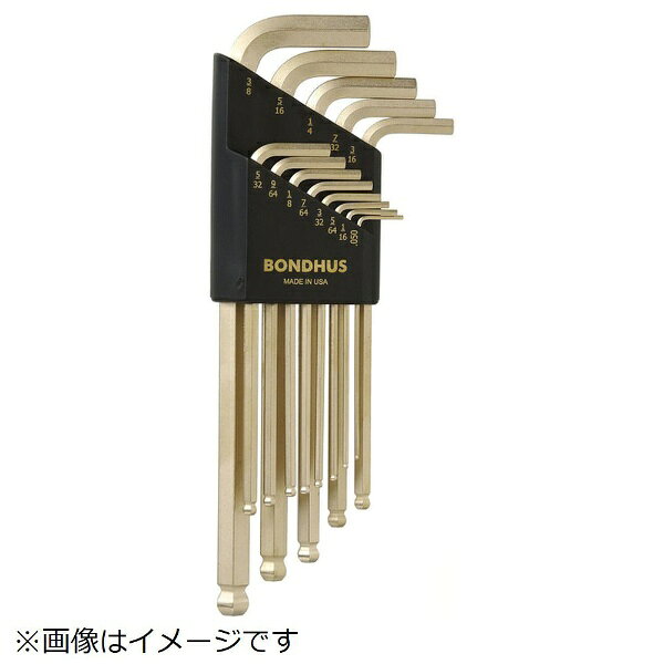 ■14Kでメッキ加工を施している為、腐食に対して非常に強くなっています。■25度の角度でもボルトやレンチを傷めずに使用する事ができます。■六角穴付ボルトの締め外しに。■セット内容(インチ)：0.050、1/16、5/64、3/32、7/64...