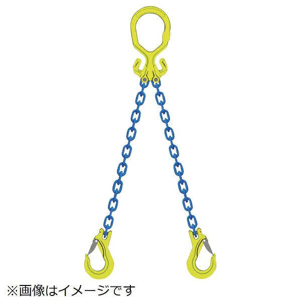 ■チェーン長さ調整機能付チェーンスリングで偏荷重物を吊るのに最適です。■荷役・運搬作業用。■基本使用荷重(t)：7.3■チェーン線径(mm)：13■有効長l(m)：2.44■マスターリンク寸法(mm)a：105■スリングフック寸法(mm)g...