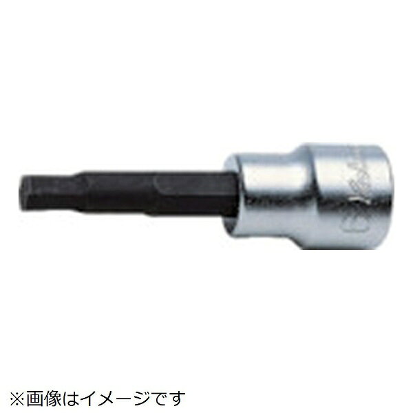 ■六角穴付ボルト用のヘックスビットソケットです。■ラチェットハンドルを始めとする各種ハンドル類と組み合わせることにより、L型レンチでは不可能な箇所での作業が可能となります。■差込角(mm)：9.5■全長(mm)：160■対辺寸法(mm)：5...