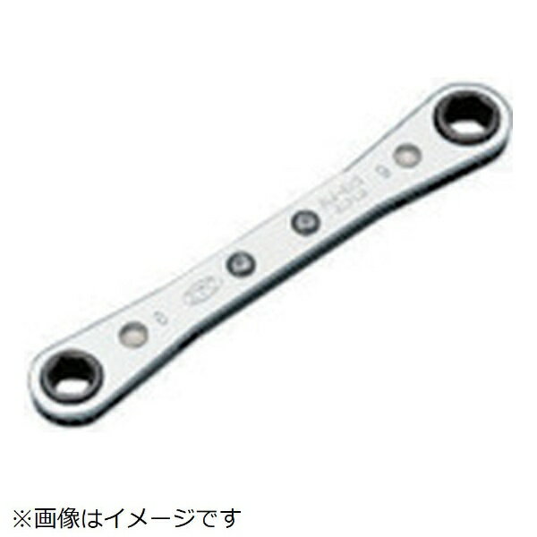 ■強力な板バネにより”カチッ””カチッ”と小気味よい連続音を発し、ラチェット作業ができます。■頭部は薄型、めがね形状で狭い所の作業に適しています。■送り角度は20°です。■汎用工具■全長(mm)：150■対辺寸法(mm)：10×12■対辺寸...