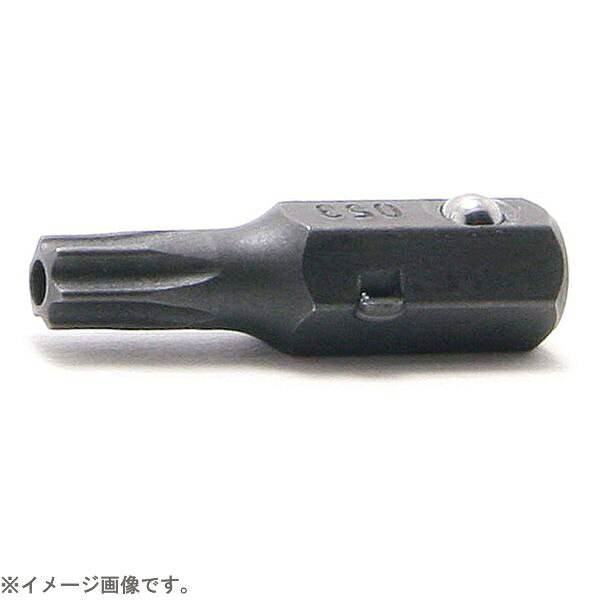 ●イジリ止めトルクスビット■品番： 101T.25-T25H■規格： T25H ■サイズD（mm）： 6.35 ■サイズL（mm）： 25 ■重量（g）： 5