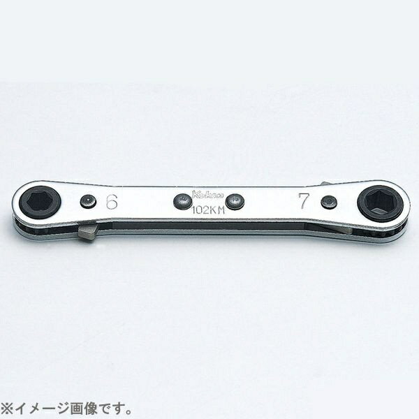 ●ラチェットスパナ■品番： 102KM-7X8■サイズL（mm）： 108 ■サイズD1（mm）： 15.3 ■サイズD2（mm）： 16.4 ■サイズC（mm）： 7.5 ■重量（g）： 51