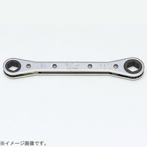 ●ラチェットスパナ■品番： 102NM-6X7■サイズL（mm）： 108 ■サイズD1（mm）： 15.3 ■サイズD2（mm）： 16.4 ■サイズC（mm）： 7.5 ■重量（g）： 60