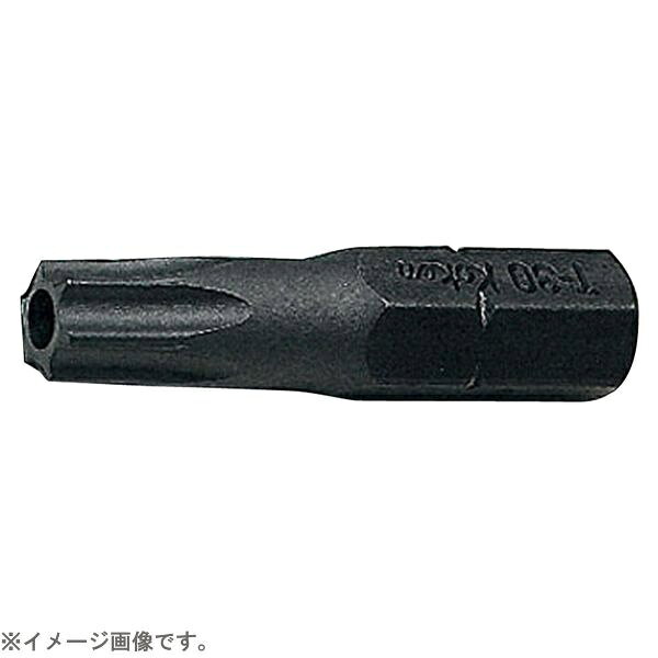 ●イジリ止めトルクスビット■品番： 108T.25-T15H■規格： T15H ■サイズD（mm）： 6.35 ■サイズL（mm）： 25 ■重量（g）： 4