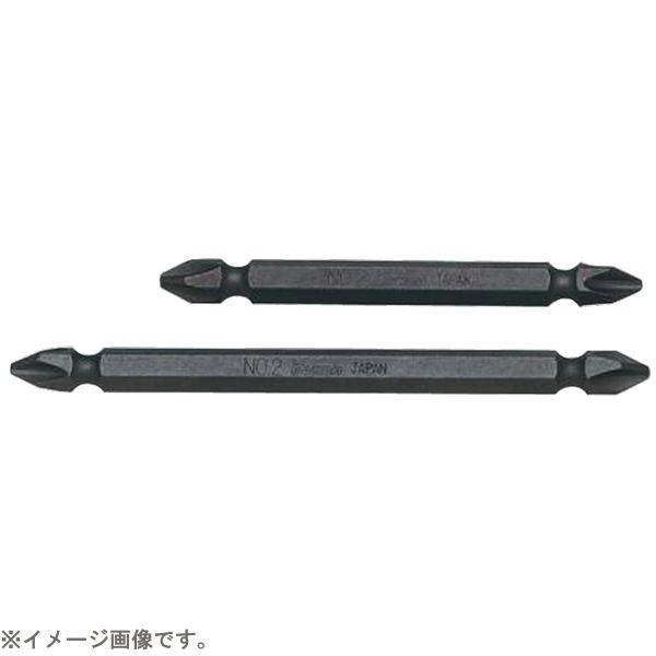 ●両頭ビット（磁力付）■品番： 123PG.75-1■規格（PH）： 1 ■サイズD（mm）： 6.35 ■サイズL（mm）： 75 ■重量（g）： 16