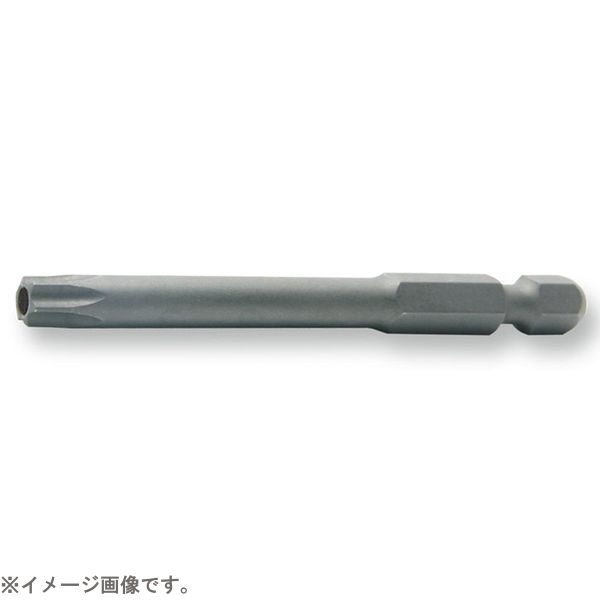 ●イジリ止めトルクスビット■品番： 121T.70-T30H■規格： T30H ■サイズD（mm）： 6.35 ■サイズR（mm）： 5.7 ■サイズL（mm）： 70 ■重量（g）： 17