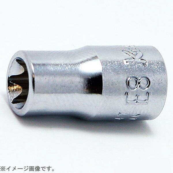 ●トルクスソケット■品番： 2425-E10■規格： E10 ■D1（mm）： 11.3 ■D2（mm）： 12 ■l（mm）： 8.2 ■l（mm）： 22 ■重量（g）： 10