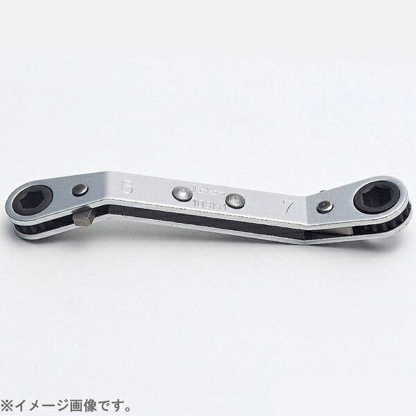 ●ラチェットスパナ（12角）■品番： 103KA.BH-3/8×7/16■L（mm）： 140 ■D1（mm）： 21 ■D2（mm）： 23.5 ■C（mm）： 9 ■重量（g）： 84