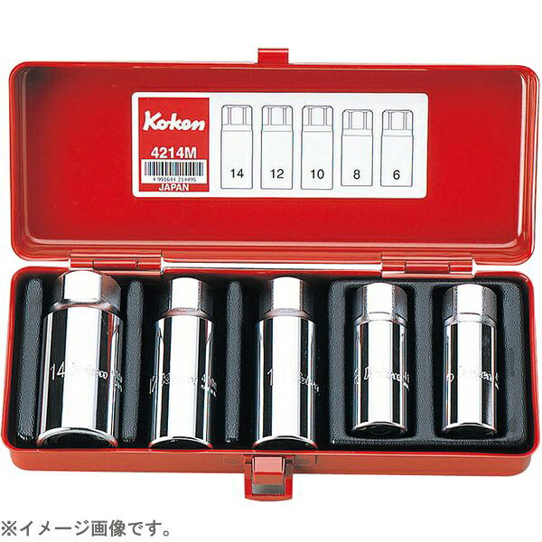 ●三角形状の構造を六角形状に変え、チャックする範囲（トレランス）を厳しくしました。これによって耐久性が向上し、内部の部品に掛かる負担が軽減しております。●セット内容： ・4100Mスタッドボルト抜き（6、8、10、12、14）■品番： 42...