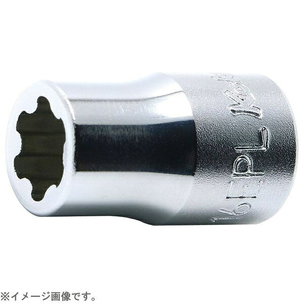 ●トルクスナットや近年採用されつつある低頭のトルクスタイプのボルトに対応するソケットです。●これらのボルト／ナットには一般的なトルクスボルトにあるテーパー部分が無く、通常のトルクスソケットではくわえ込みが不十分になる為、ソケットの内面取り部...