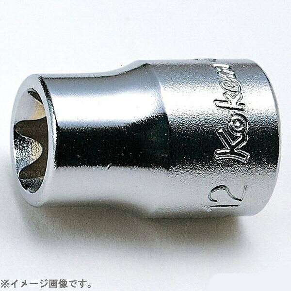 ●「Ko-ken」はソケットレンチの専門メーカーとして再良質の工具を常に追求し、ユーザーニーズに応えています。●トルクスソケット■品番：3425-E7■D1(mm)：8.9■D2(mm)：17.3■l(mm)：6.6■L(mm)：26■重量...