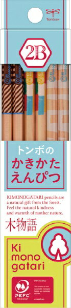 ●地球にやさしい木物語シリーズ。●森林認証材を使用した鉛筆。●あたたかな手づくり感のあるクラフト柄。木目の美しさを活かす透明ニス仕上げ。●六角軸