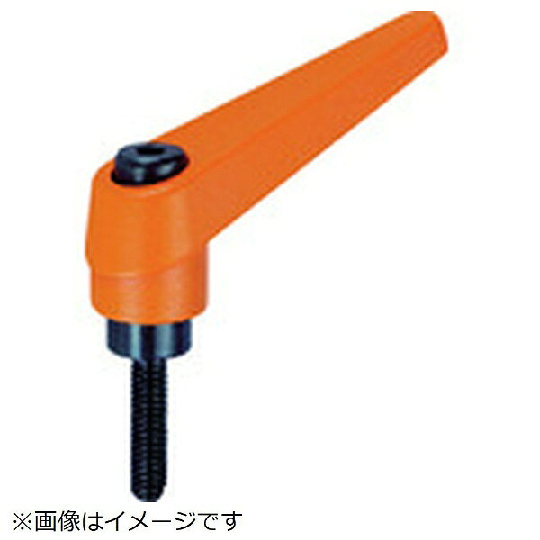 ■位置調節付クランピングレバーです。■ねじ寸法：M6×1.00■ねじ長さ(mm)：50■回し半径(mm)：45■おねじタイプ■ねじ:スチール■レバー:亜鉛ダイカスト