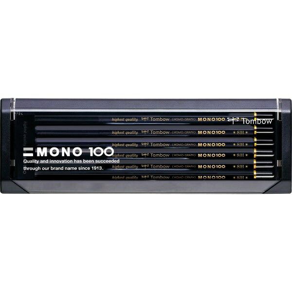 ●MONO100　は1mm　3　に100　億の超微粒子が凝縮した高密度構造。滑らかで折れにくく鮮明な筆跡を実現します。●高級鉛筆6角軸2B　ケース・スチロール●製図，デッサン用