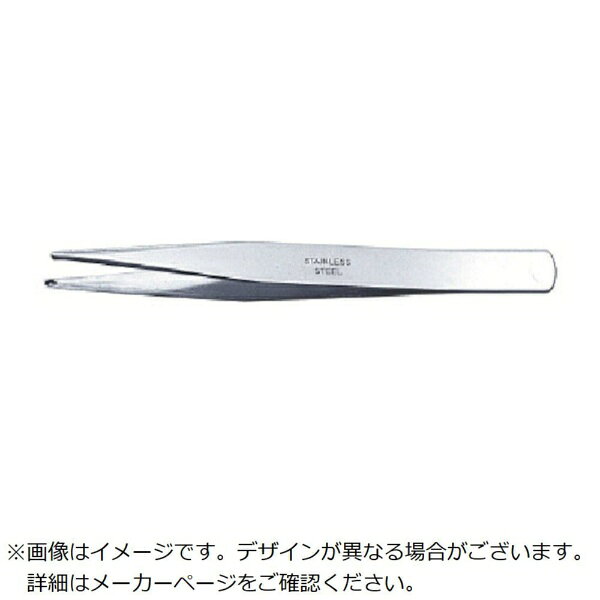 ■先端に窪みがあるのでビーズなどの球形のものをつかむのに便利です。【用途】・小さいビーズの保持に。【仕様】・全長（mm）： 122・幅（mm）： 10.2・先端幅（mm）： 1.5・先端： 先細・ビース用【材質／仕上】・ステンレス（SUS430）
