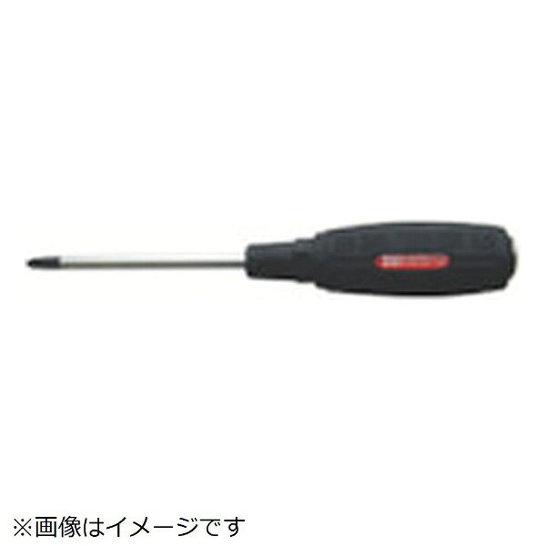 ■滑りにくく力の入るスリット形状と六角形状（グリップエンド）■高精度ブラックポイント仕上げ。■ハンマーで叩ける座金付。■軸長(mm)：100■先端サイズ：＋2■全長×軸長×ハンドル径(mm)：217×100×33■クロム・モリブデン・バナジ...
