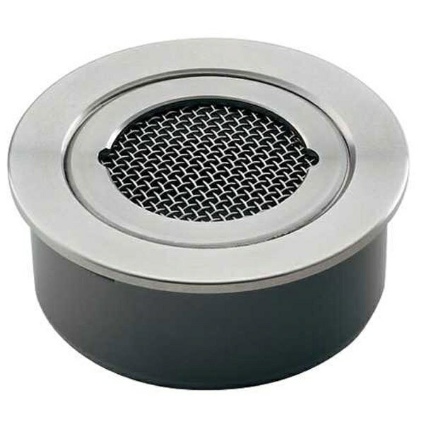 ●VP・VU管兼用 （接着式）。●アミは線径0.4ミリ、16メッシュ。●アミはネジ止め式。●ヘアライン仕上げ。●材質： ステンレス