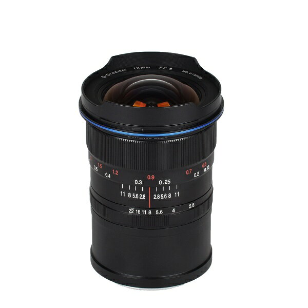 ■焦点距離12mm、F2.8、画角122度超広角レンズでありながら歪みを補正するディストーションフリーの光学設計。一般の超広角レンズは、2％〜5％の光学的な歪みが現れますが、このレンズでは極めて少なく補正されています。■レンズ構成は、特殊低...