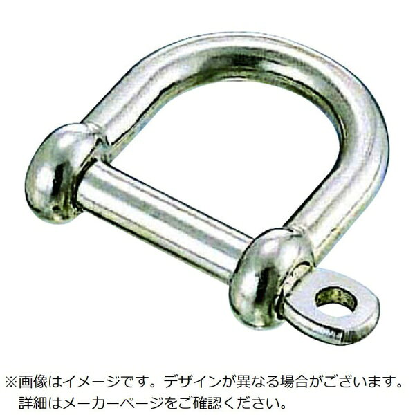 ■ステンレス製で錆びにくく、耐久性に優れます。■幅が広いシャックルです。【用途】・チェーン・ワイヤー・ロープ・ベルトなどの連結金具として、また端末の金具のジョイントに。【仕様】・ねじ径： M6・使用荷重（kN）： 1.67・B（mm）： 2...