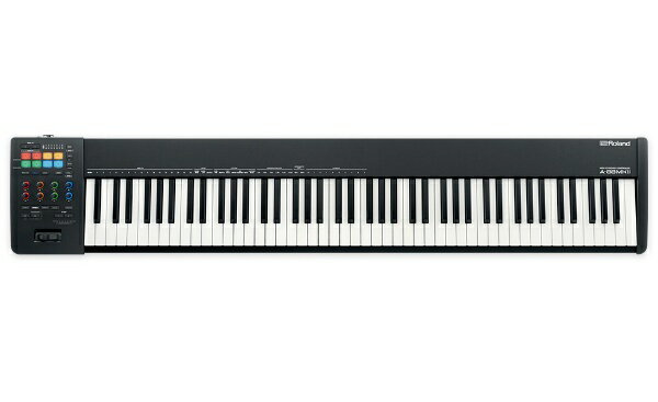 88 鍵盤MIDI コントローラーのプロフェッショナル・モデルであるRoland A-88MKII はミュージシャンや音楽プロデューサーの制作環境に必要なツールを搭載し、最高峰の演奏性能を叶えます。ピアノ鍵盤として定評のあるPHA-4 スタ...