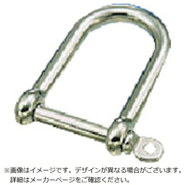 ■長さも幅も従来のシャックルの2倍なので、用途が広がります。■チェーン・ワイヤ・ロープ等の連結や、端末の金具のジョイントに使用。■D（mm）： 6■L（mm）： 48■B（mm）： 24■d（mm）： 12■ねじ径： M6■使用荷重（kN）...