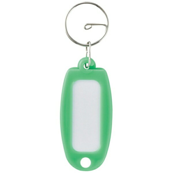 ■色のラインナップが豊富で、台紙にオリジナルの文字が記入できるため、鍵の管理などに最適なハードタイプのキーホルダーです。【用途】・鍵の管理に。【仕様】・色： 緑・中紙サイズ（mm）幅： 17・中紙サイズ（mm）高さ： 45・縦（mm）： 6...