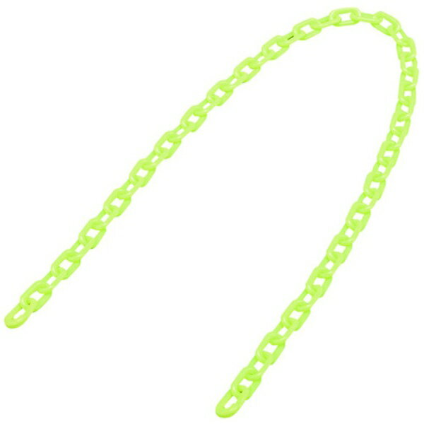 ■視認性に優れた蛍光色のプラスチック製チェーンです。■別売のジョイントで繋ぎ合わせれば長さ調整が可能です。【用途】・危険箇所、立入制限箇所の区分けに。【仕様】・色： 蛍光緑・径（mm）： 6・長さ（m）： 1.2・線径（mm）： 6・チェー...