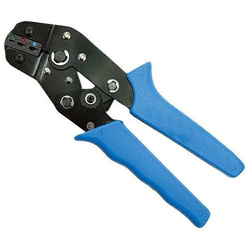 絶縁端子用圧着工具です。軽量コンパクトサイズです。仕様●全長： 192mm●質量： 340g