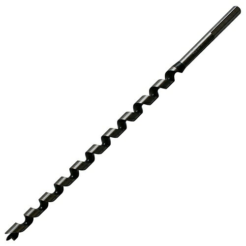 240mm以上の深穴あけに最適です。穴あけ深さ300mmまで対応の15mm穴あけ用木工ドリルです。先ネジの回転力を利用してスムーズに穴あけが行えます。仕様●12mm六角軸●サイズ： 全長400mm・ネジ丈300mm材質●軸： 普通鋼●刃： ...