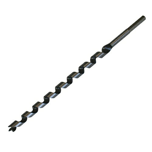 240mm以上の深穴あけに最適です。穴あけ深さ300mmまで対応の18mm穴あけ用木工ドリルです。先ネジの回転力を利用してスムーズに穴あけが行えます。仕様●12mm六角軸●サイズ： 全長400mm・ネジ丈300mm材質●軸： 普通鋼●刃： ...