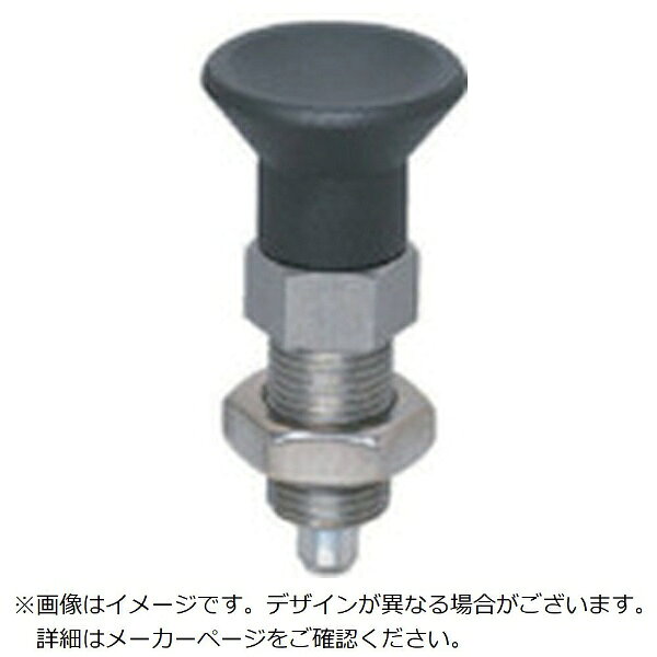 特長■ノブの操作でノーズがストロークし、位置決めします。仕様■インデックスプランジャー材質／仕上げ■本体：SUS303■ノブ：ポリアミド つや消しブラック■コイルバネ：SUS302WPA■ノーズ：SUS420 HRC53〜55