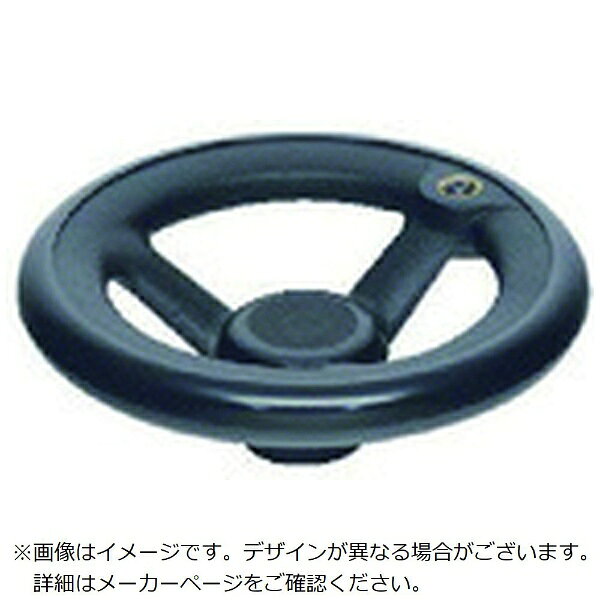 特長■軸穴・押しねじ穴2ヶ所（軸穴径：19mm）加工品です。■軽量で最もスタンダードな樹脂製ハンドル車です。■軽量で最もスタンダードな樹脂製ハンドル車です。仕様■ハンドル高さ(mm)：54■ハンドル　丸リム型エンプラハンドル車(加工付)