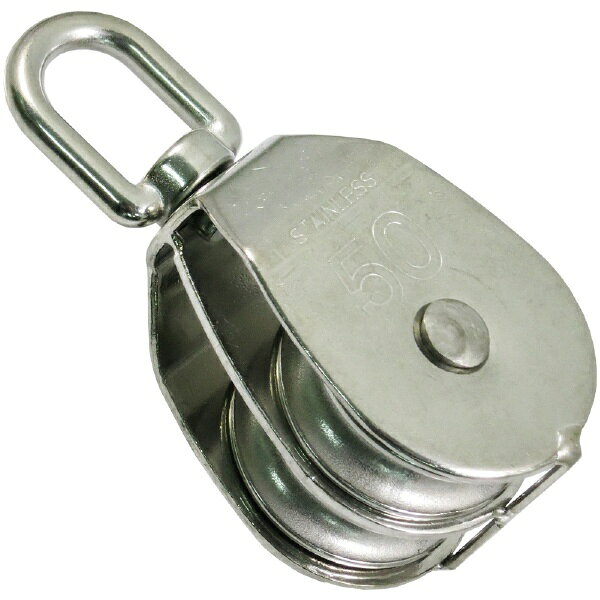 サイズ:A=54mmxB=54mmxC=21mmxD=8mmxL=127mm。使用ロープ径=Φ14mm。