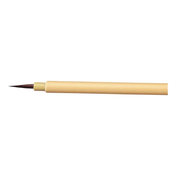 ●絵の具含みが優れている／穂先：まとまりがよく、デザインワーク向き／毛：弾力があり、使いやすい設計●筆の種類：彩色（小）■穂先サイズ：径幅3MM×長さ13MM■全長：217■材質：軸：ABS／穂先：羊毛・PBT・鹿毛の混毛