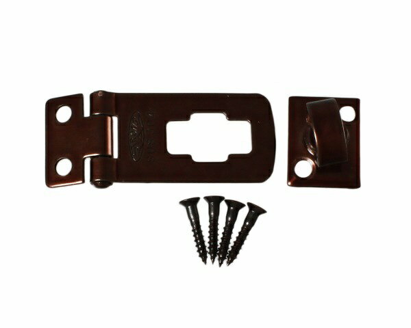 美しくさびにくいステンレス製の掛金です。防犯用補助錠金具ドアや戸の内締まり金具、物入や道具箱等のフタ部分の止め金具など。南京錠を取り付けることにより、いたずら行為の抑止にもつながります。物入れ、ペット小屋・道具箱等の扉やふた部分の止め金具に...