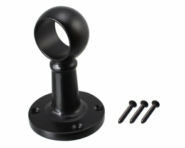 37523 首長ブラケット 通 25mm ブラック 1個入