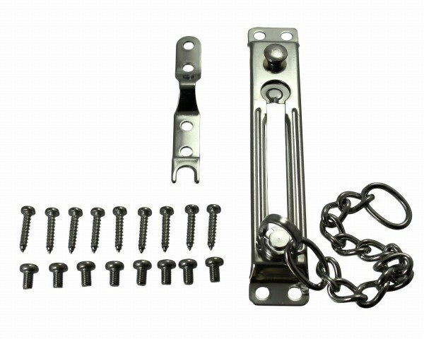 防犯・ドア用チェーン・ドアの鍵材質： ステンレス玄関ドアなどの防犯用チェーン