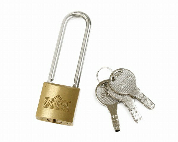 ダブルロックにより、高い防犯性を備えた南京錠です。南京錠・符号錠・ダイヤル錠シリーズ一般的な南京錠ですが、ステンレス弦・のダブルロック機構・ディンプルキータイプで複製が困難です。業務用としてオススメします。■材質： 本体／真鍮、つる／SUS...