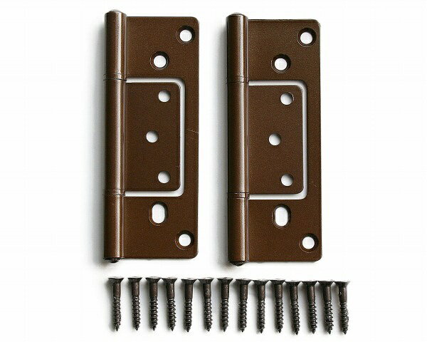 家具・建具の組立・補修等に最適な蝶番です。家具・タンスの蝶番（丁番）シリーズ■特徴： 掘り込む必要がなく、直接取り付けることができます。■材質： 鉄■入数： 2枚家具・建具の開き扉用丁番。枠、扉への掘り込み不要の為取り付けが簡単です。サイズ...