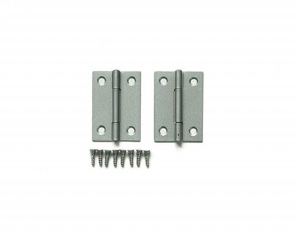 家具・建具の組立・補修等に最適な蝶番です。家具・タンスの蝶番（丁番）シリーズ■材質： 鉄■入数： 2枚家具・建具の開き扉用丁番。開き戸の開閉軸に用いる金物です。サイズ： 38mm。カラー・仕上： シルバー。入数： 2。