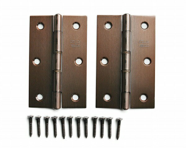 家具・建具の組立・補修等に最適な蝶番です。家具・タンスの蝶番（丁番）シリーズ■材質： ステンレス■入数： 2枚家具・建具の開き扉用丁番。開き戸の開閉軸に用いる金物です。サイズ： 89mm。入数： 2。