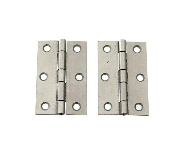 家具・建具の組立・補修等に最適な蝶番です。家具・タンスの蝶番（丁番）シリーズ家具・建具の開き扉用丁番。開き戸などの開閉軸に用いる金物です。サイズ： 64mm。入数： 2。