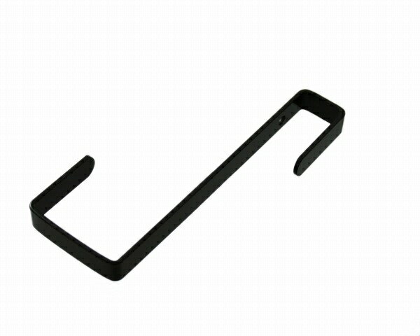 Z型の吊り金具です。壁掛け・物掛けフックシリーズ壁掛・フック掛け。物を吊り下げたり、掛けたりする為の金具です。カラー： 黒。サイズ： 15×34×100mm。