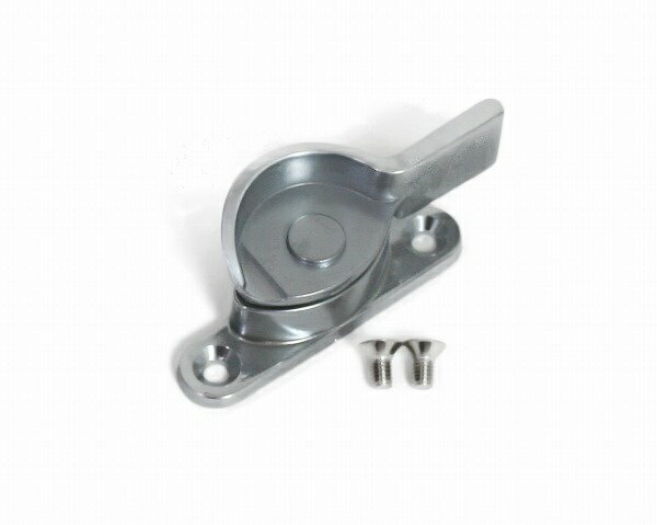 交換用のクレセント（締め金具）です。サッシ用金具シリーズサッシの交換用クレセント。取替用のダブルロッククレセントです。仕上： サチライトクロム。推奨受け： （旧品番）DC-350・（掘込み）NS-24。