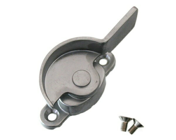 交換用のクレセント（締め金具）です。サッシ用金具シリーズサッシの交換用クレセント。取替用のシングルロッククレセントです。仕上： サチライトクロム。推奨受け： （面付け）NS-135・NS-269・（堀込み）NS-24・NS-244・NS-2...