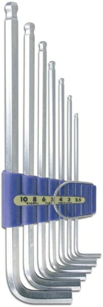 サイズ：2.5-3-4-5-6-8-10mm。六角棒スパナに最適な超高品質素材SNCM+Vスペシャル採用。ハードクロームメッキ仕様で錆びに非常に強い。
